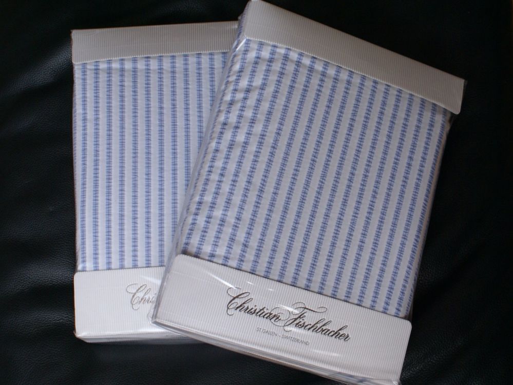 2x Bettwäsche Christian Fischbacher Seersucker,NEU Bügelfrei (Neu und originalverpackt) in ...