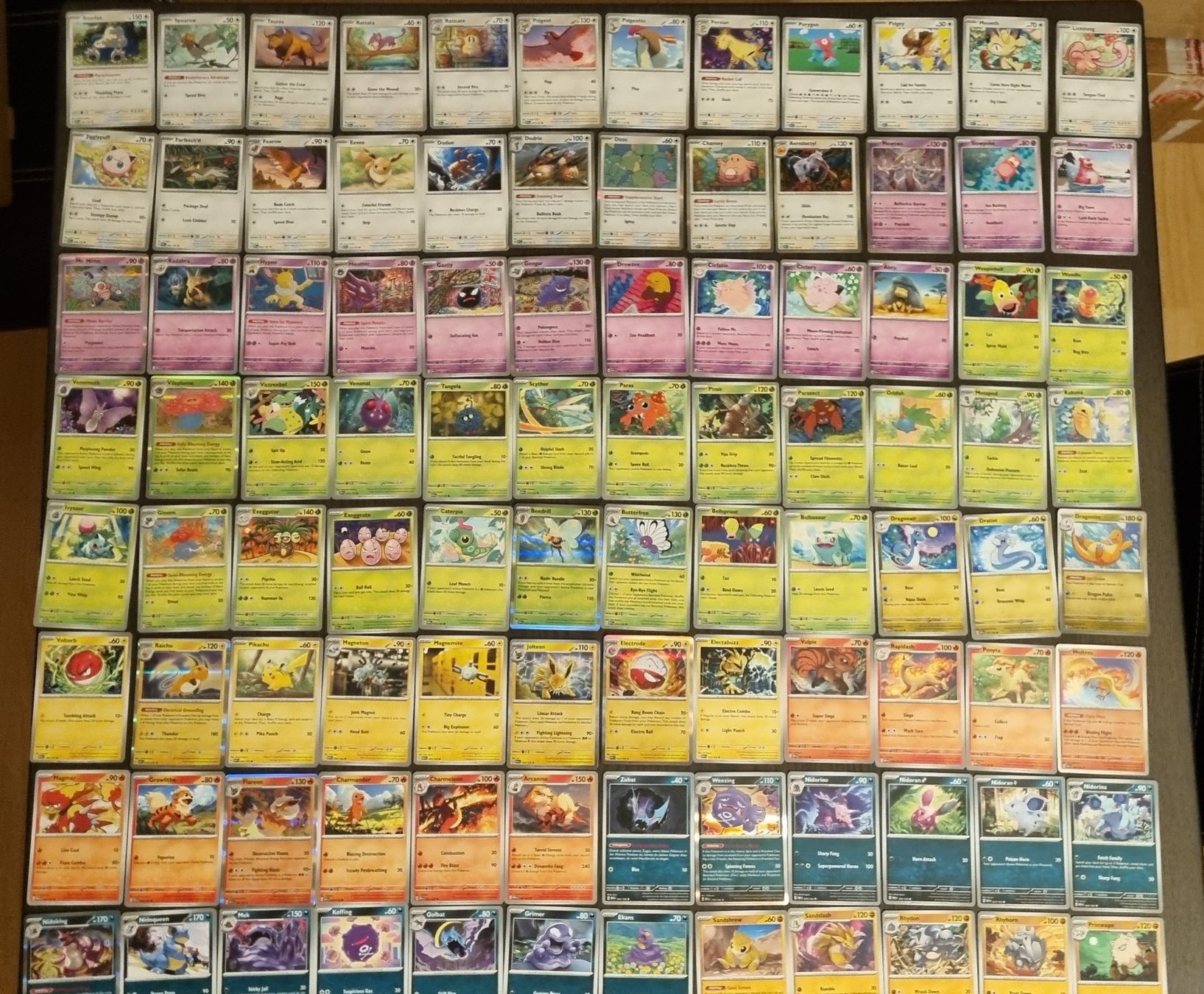 Pokémon 151 (MEW) "Masterset"- Alle 153 Normalen Karten 🇺🇸 (Gebraucht ...