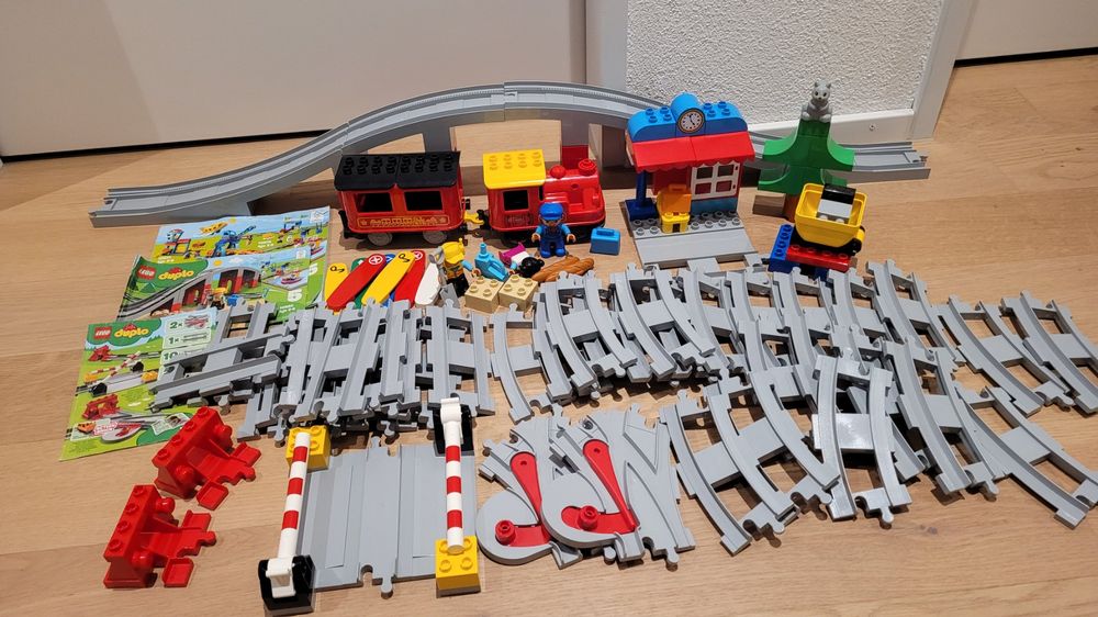 Duplo Dampfeisenbahn, Eisenbahn Schienen, Eisenbahnbrücke (Gebraucht ...