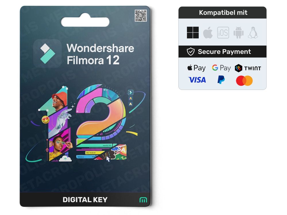 Wondershare Filmora 12 - Windows - Lifetime (Neu und originalverpackt ...