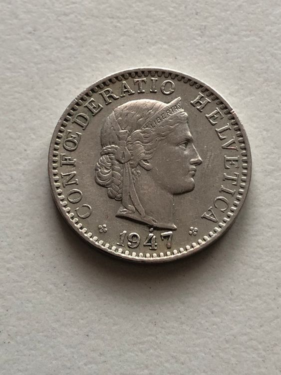 Abart 20 Rp. 1947 mit Punkt über 4 (Gebraucht) in Schötz für CHF 5 – mit Lieferung auf Ricardo ...