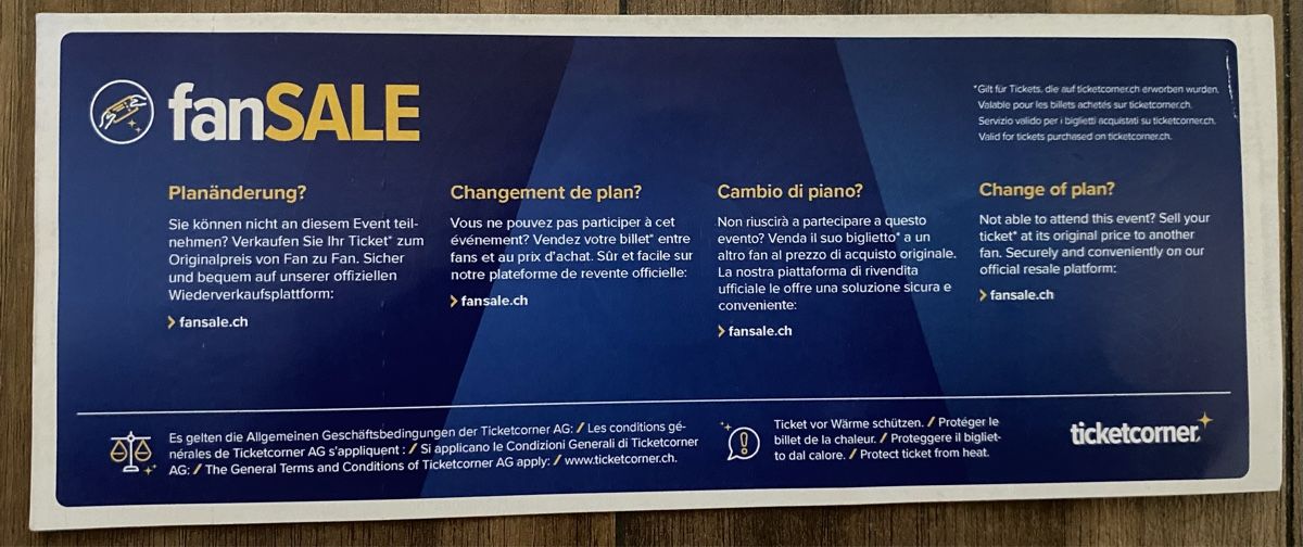 Hauser Concert Ticket - Zurich Hallenstadion 17.11.2025 (Neu (gemäss ...