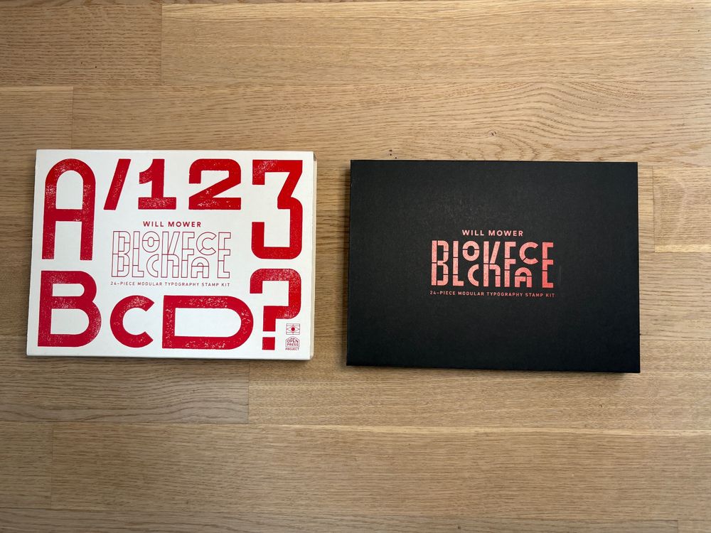 Will Mower Blockface Typografie Stempelset | neuwertig (Gebraucht) in ...