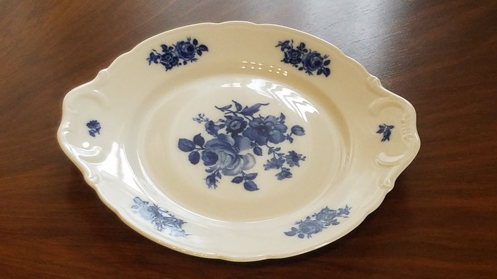 Oscar Schaller & Co Porzellan Service Teller "Blaue Rose" (Gebraucht ...