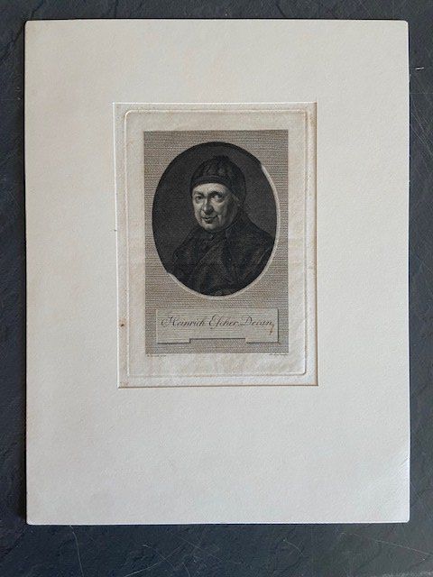 Potrait Kupferstich von Heinrich Escher Decan, um 1780 (Gebraucht) in Sulz AG für CHF 9 – mit ...