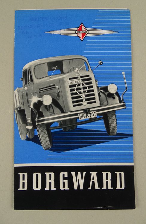 BORGWARD DIESEL LASTWAGEN, FALTPROSPEKT 50er JAHRE (Gebraucht) in Grüningen für CHF 28 – mit ...