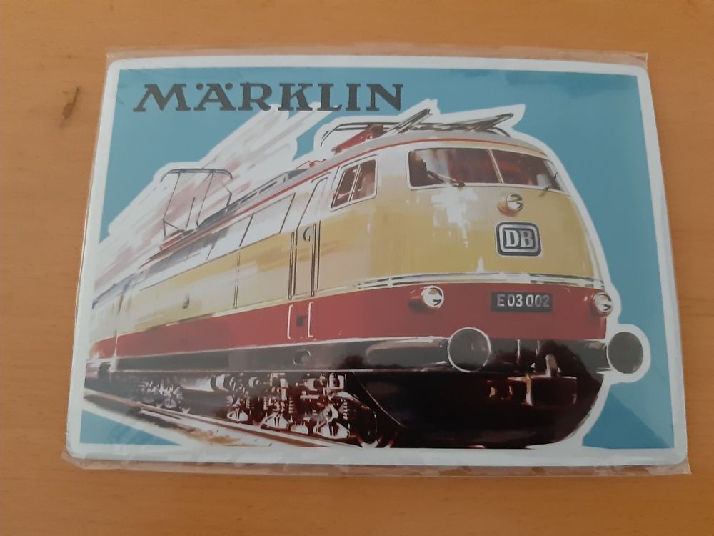 Märklin Blechschilder Lok DB E 03002 & DB V200048 (Neu (gemäss ...