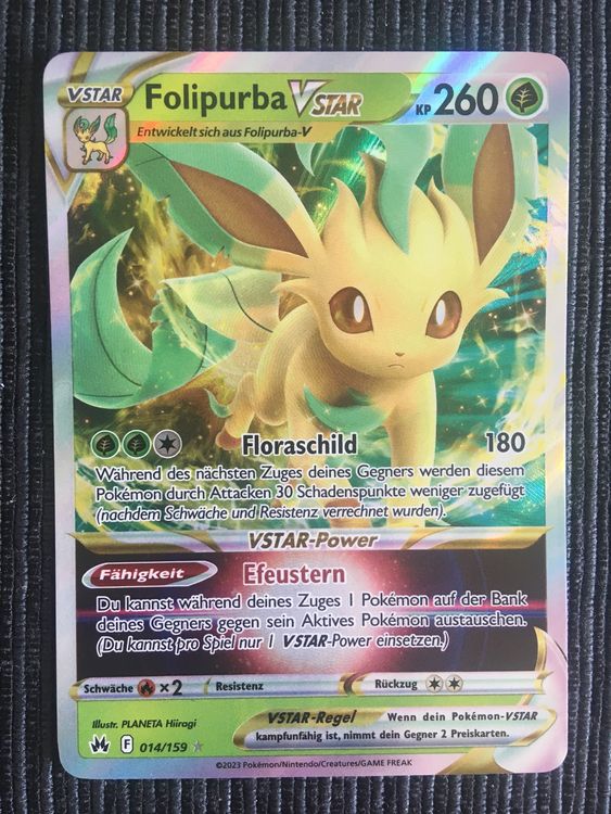 Pokemon Folipurba Vstar Zenit der Könige DE (Neu (gemäss Beschreibung ...