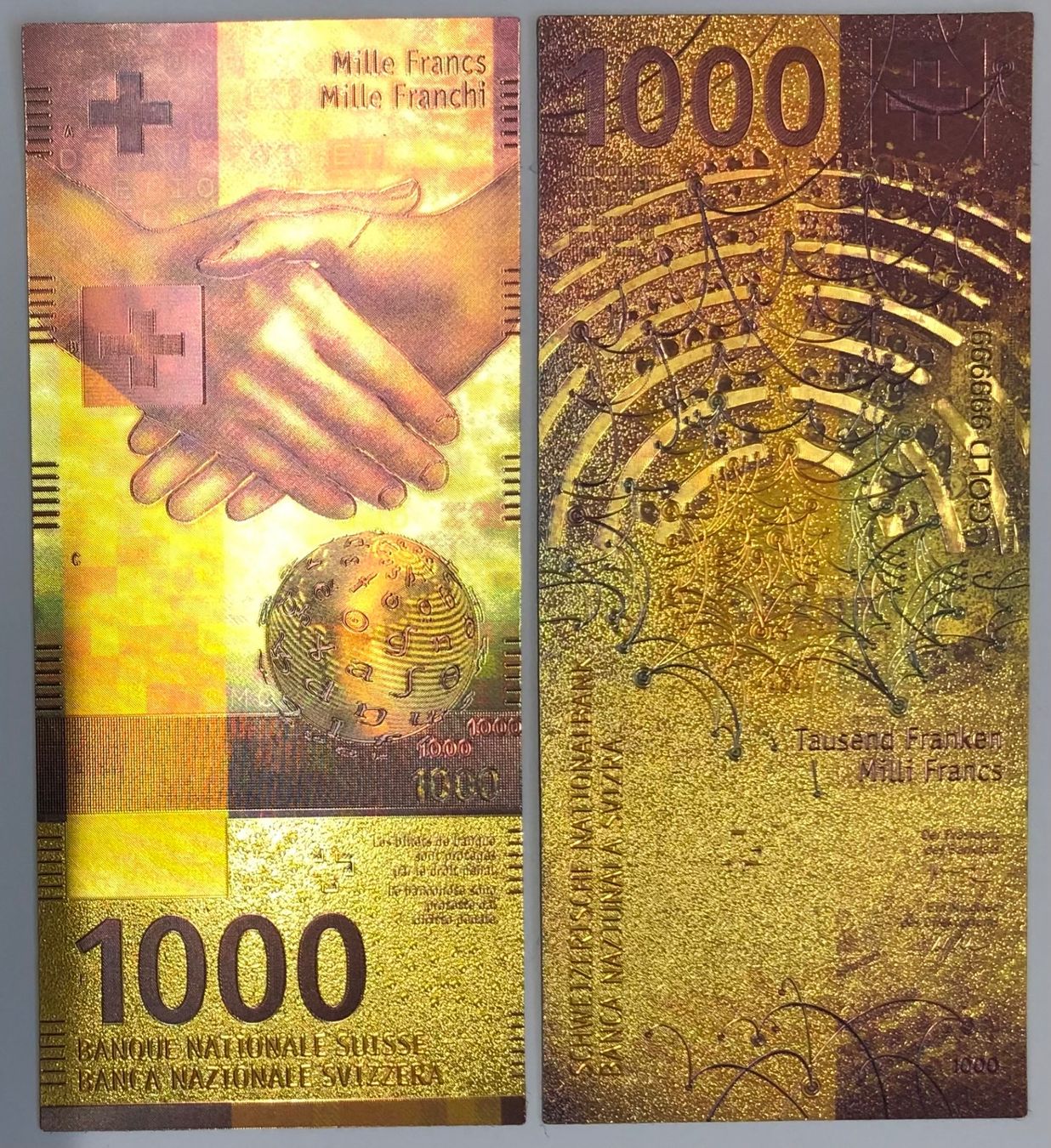 Goldene 1000 Franken Note (Neu (gemäss Beschreibung)) in Altstätten SG ...