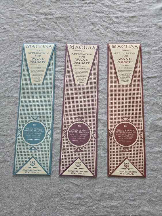 Macusa Wand Permit Applications (x3) 🦉🪄 (Neu (gemäss Beschreibung)) in ...
