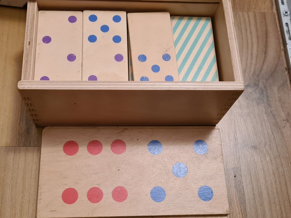 Domino Spiel Aus Holz In Holzbox Kaufen Auf Ricardo