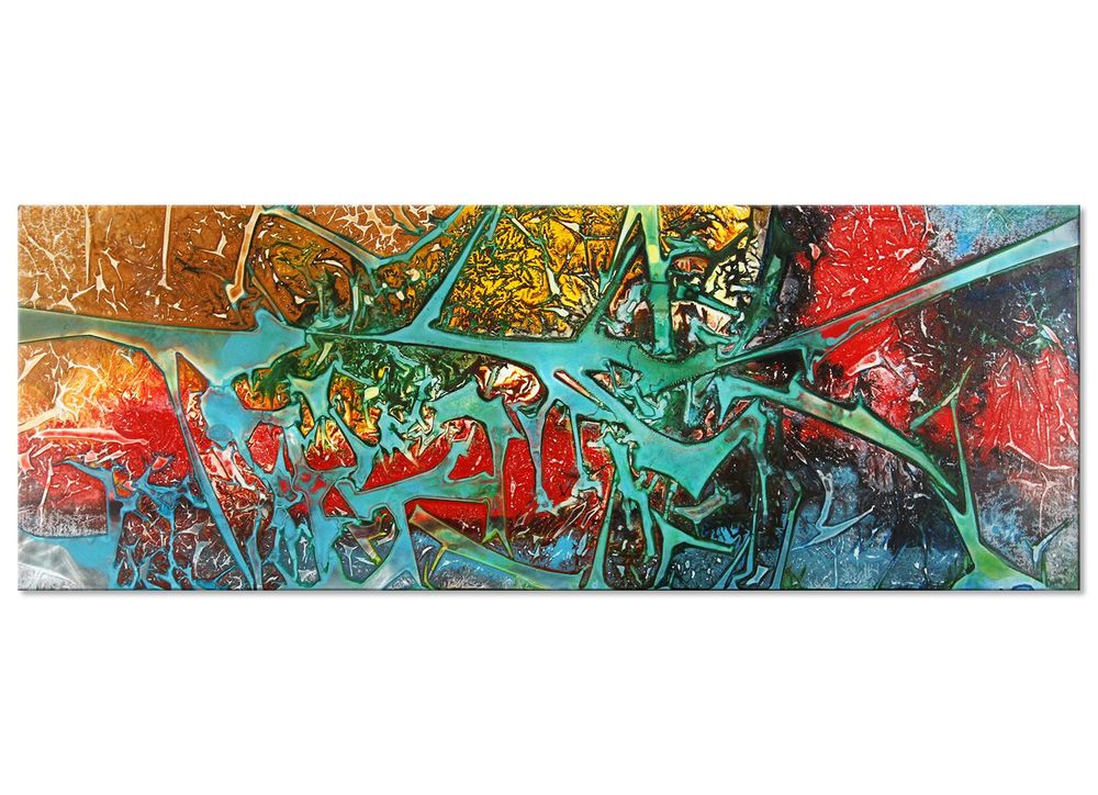 Dieu Original Gemälde Galerie "Goldplay" abstrakt | Kaufen auf Ricardo