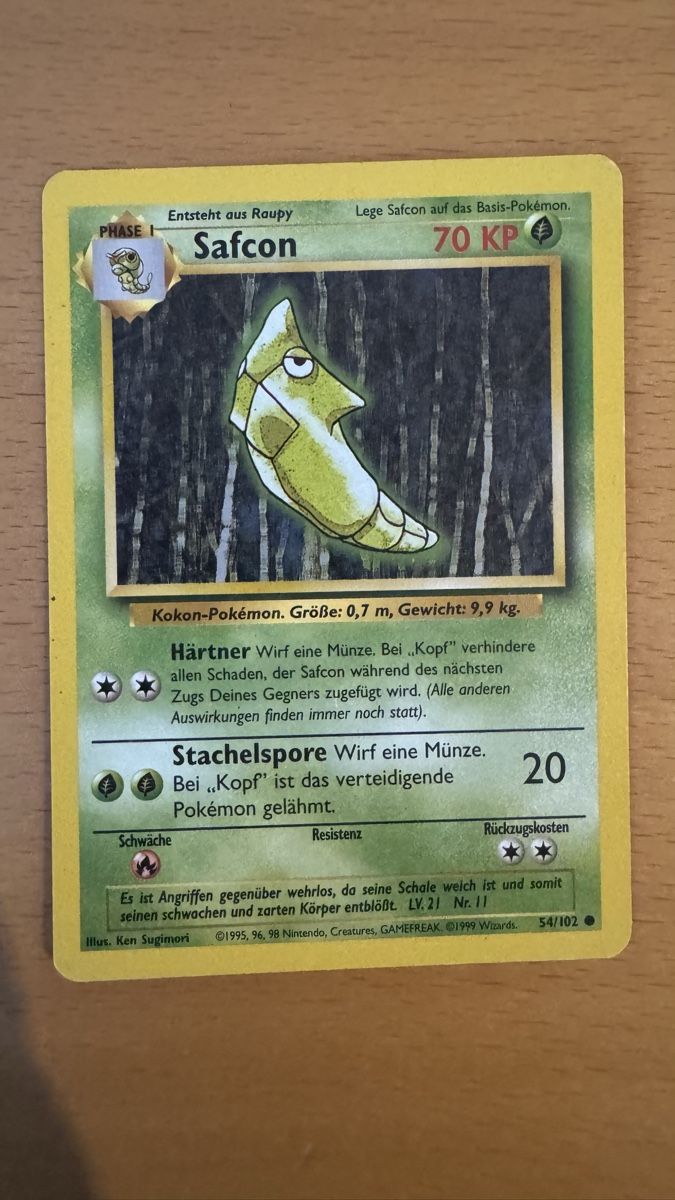 Pokemon Karte Safcon Base Set Deutsch 54/102 (Gebraucht) in Münchwilen ...