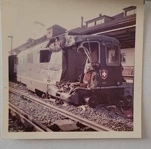 Historisches Foto: Zugunglück SBB Lokomotive (Gebraucht) in nunningen für CHF 9 – mit Lieferung ...
