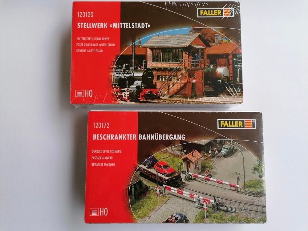 Faller 120120 Stellwerk u. Faller 120172 Bahnübergang (Neu und ...