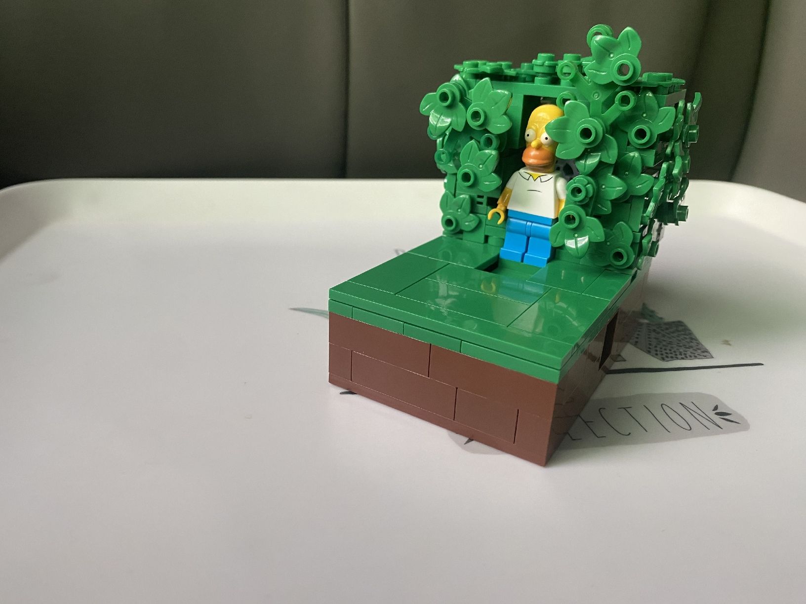 Homer Simpson Backing Into The Bushes MOC Block (Neu (gemäss ...