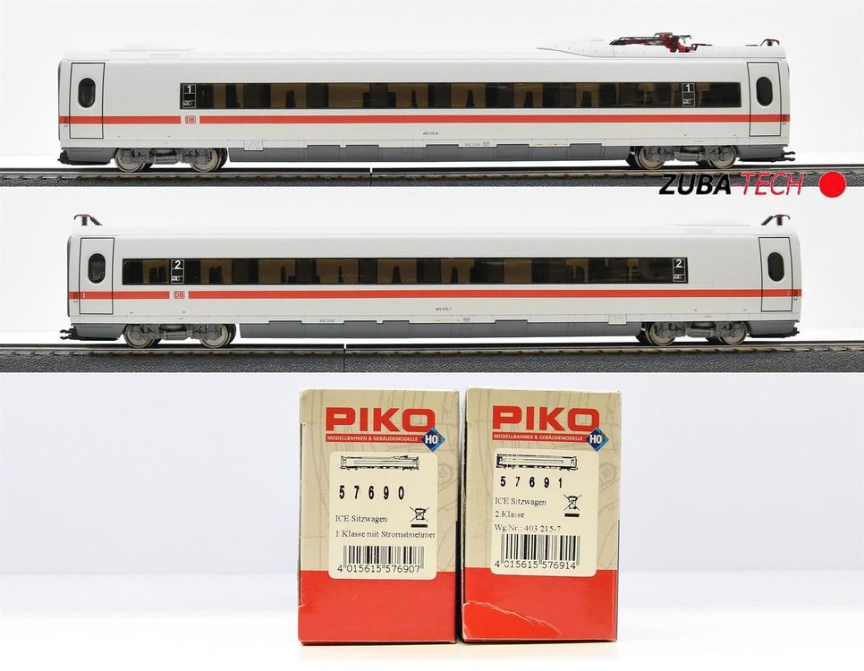 Piko 2x ICE 3 Zwischenwagen DB H0 GS (Gebraucht) in für CHF 40.5 – mit ...