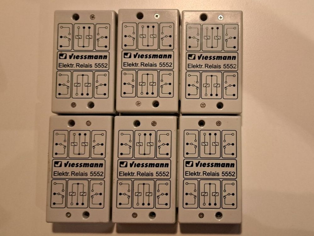 6x Viessmann Elektrische Relais 5552 (Gebraucht) in Urdorf für CHF 100 ...
