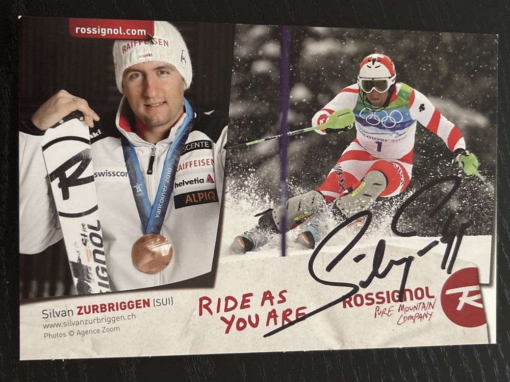 Signierte Autogrammkarte Silvan Zurbriggen (Gebraucht) in Uetendorf für CHF 5 – mit Lieferung ...