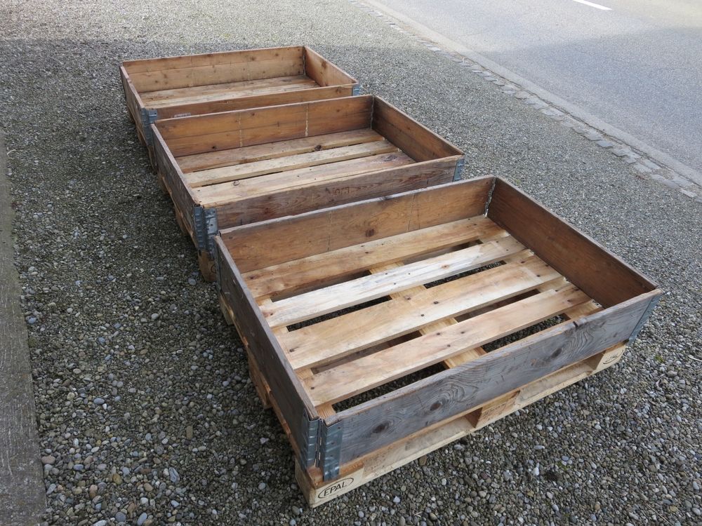 EPAL 3 Stk. Europaletten Paletten Rahmen Faltrahmen Hochbeet (Gebraucht) in Schönholzerswilen ...