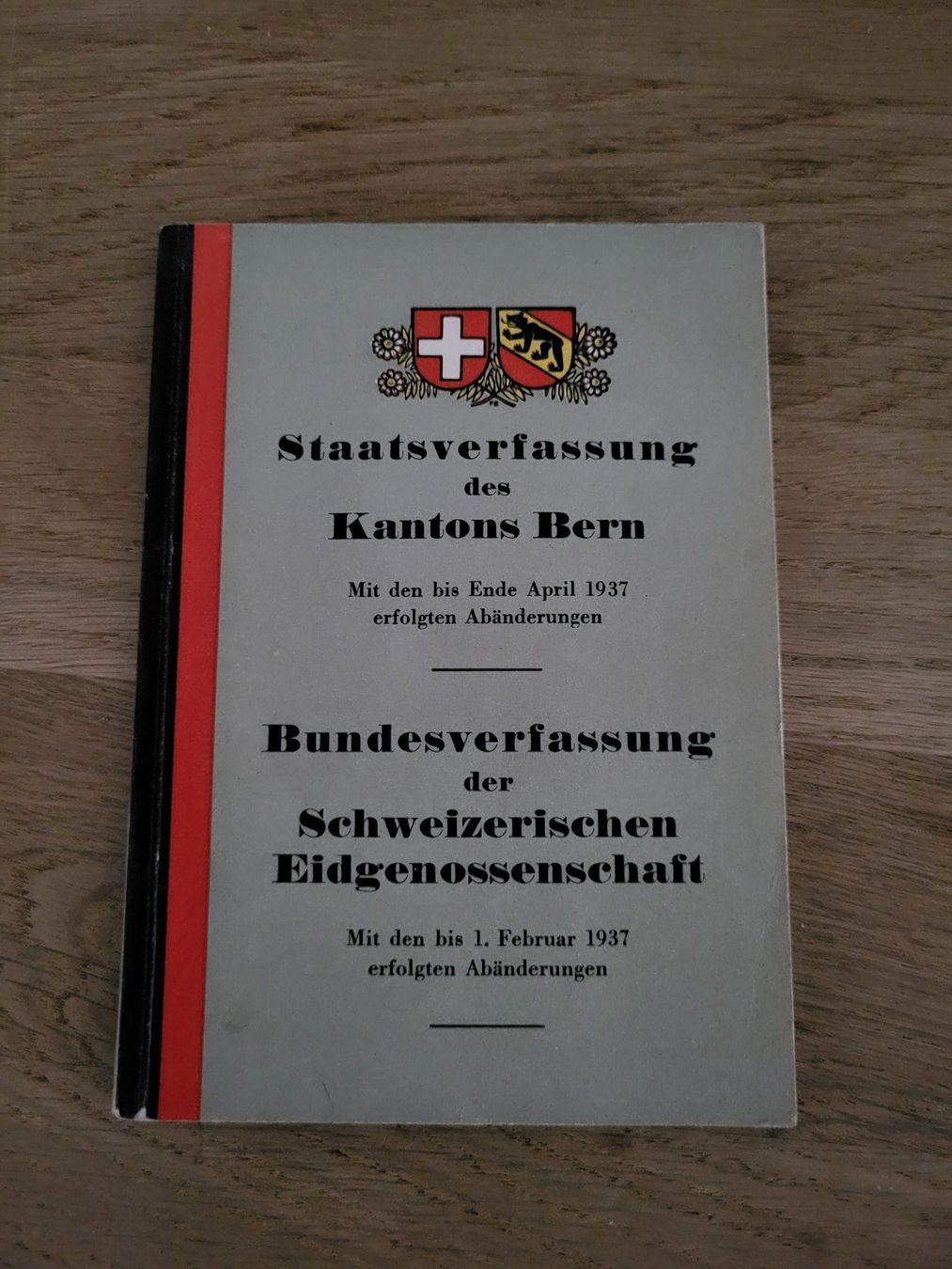 Staatsverfassung des Kantons Bern (bis April 1937) (Gebraucht) in ...