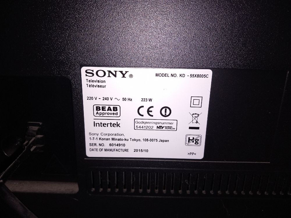 TV Sony 55 Zoll | Kaufen auf Ricardo