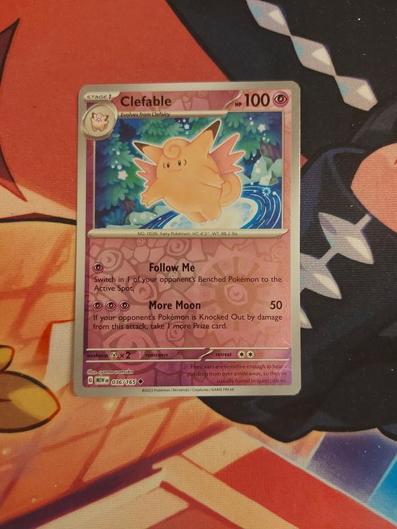 Clefable reverse #036 Mew EN (151) | Kaufen auf Ricardo