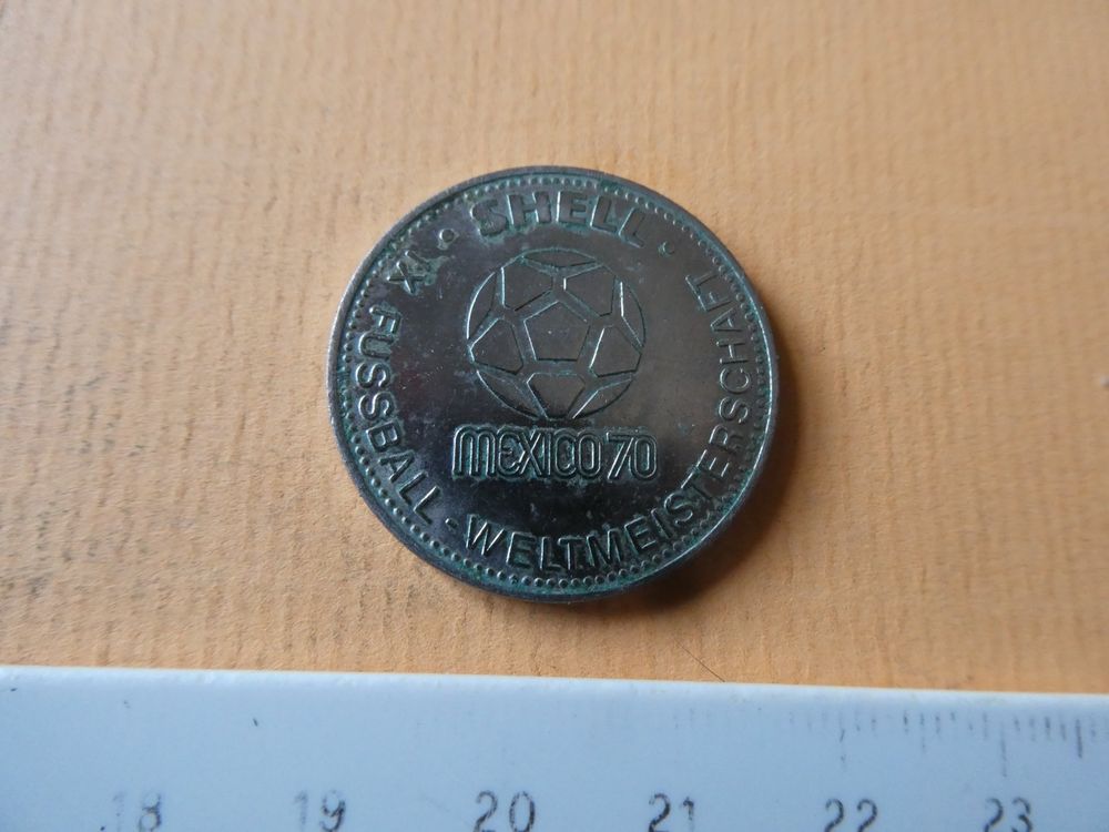 Shell-Medaille 30 mm, Fussball WM Mexiko70, Reinhard Libuda (Gebraucht ...