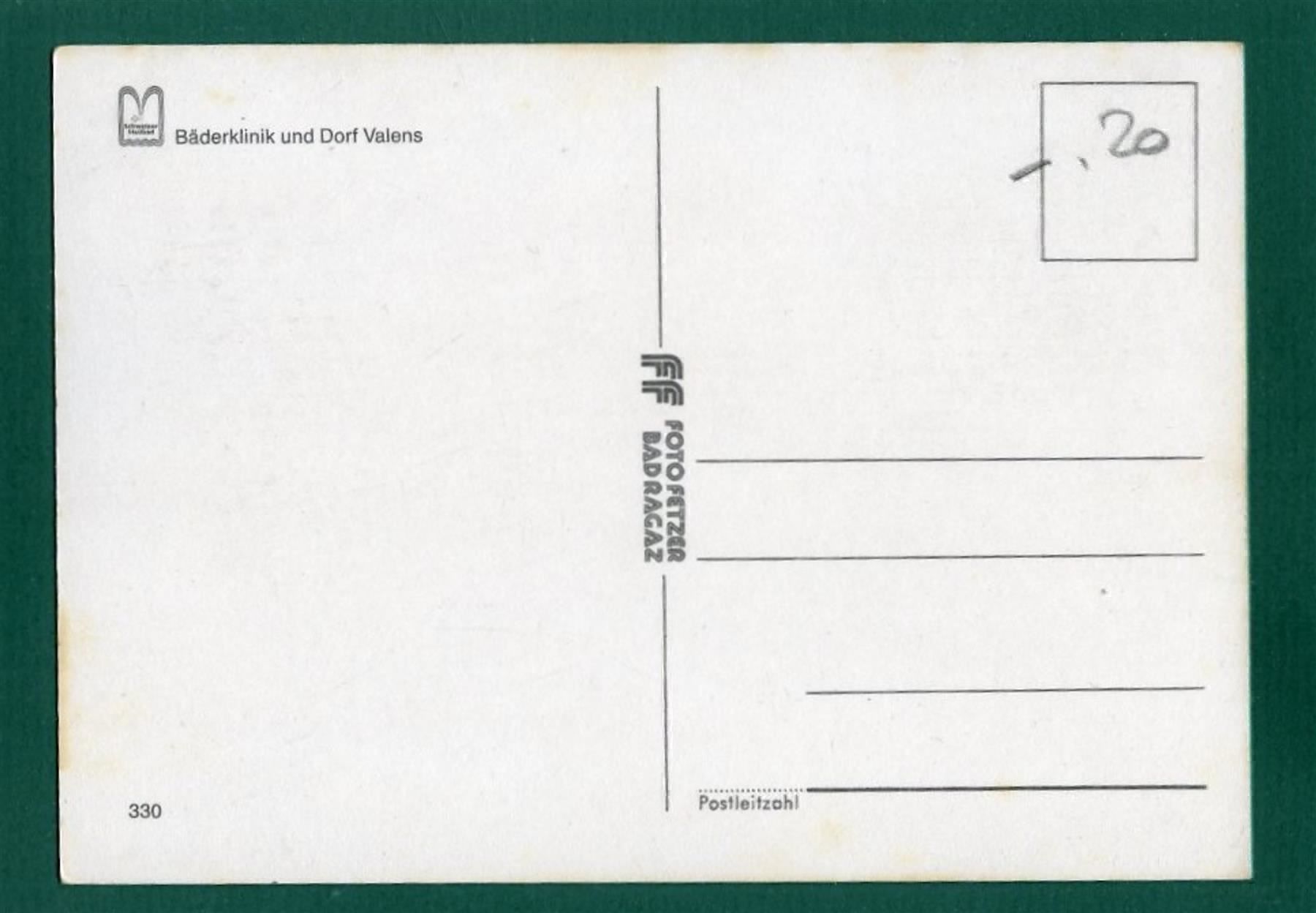 Valens, schöne Dorfansicht mit Bäder- und REHA-Klinik (Gebraucht) in Sargans für CHF 1 – mit ...