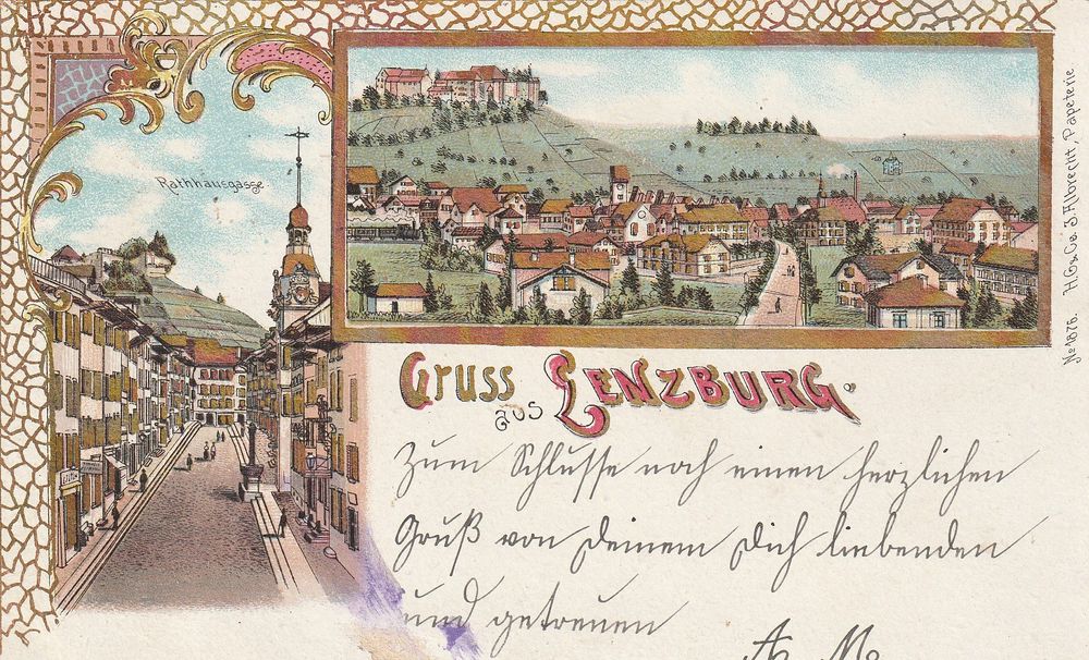 AK Gruss aus Lenzburg um 1900 (Defekt) in Rupperswil für CHF 19 – mit Lieferung auf Ricardo kaufen