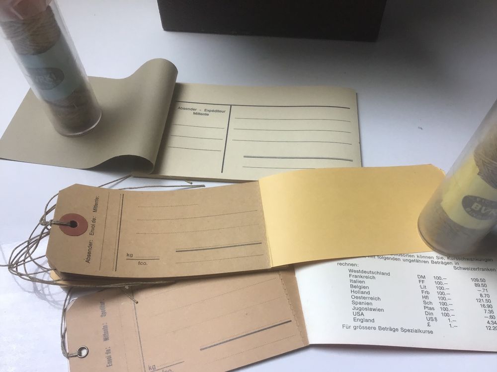 Altes PTT Post-Packset aus den 50er Jahren im Karton (Gebraucht) in ...