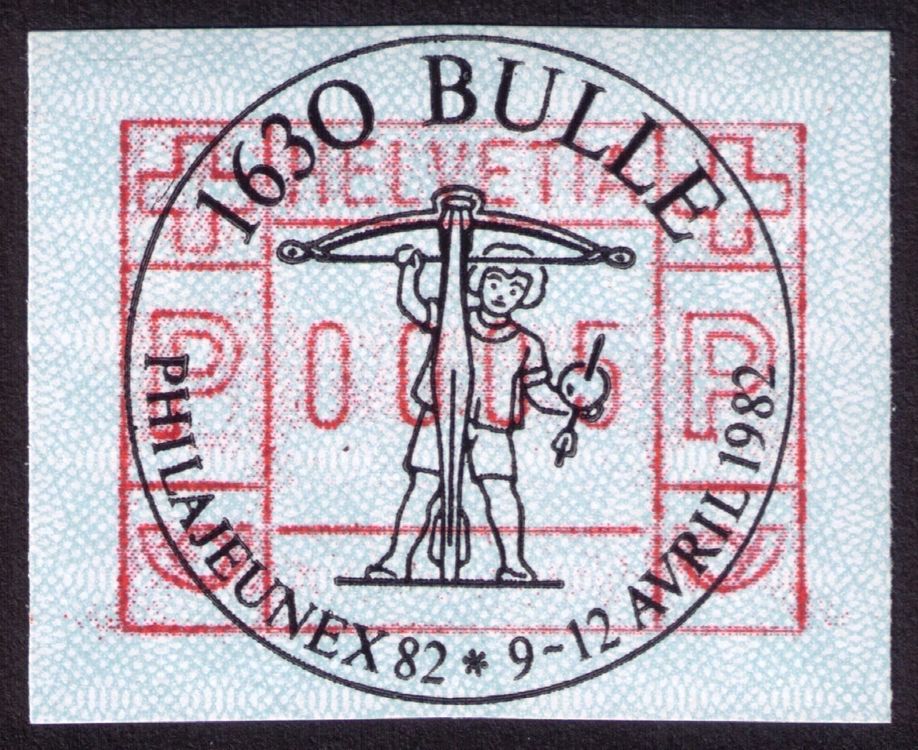 ATM 6_S-VO_1630 Bulle__PHILAJEUNEX 82_Armbrust_Tells Apfelsc (Gebraucht ...