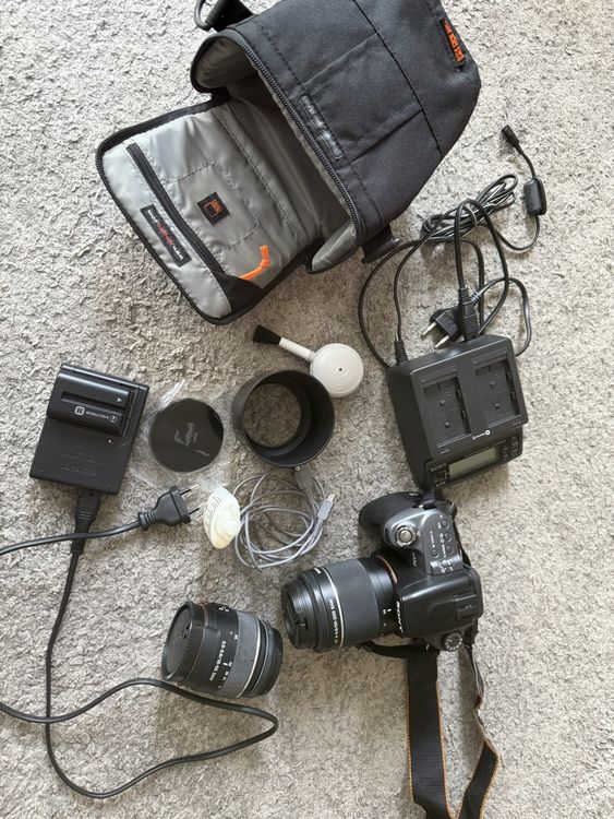 Sony Alpha a550 Spiegelreflexkamera mit 2 Objektiven (Gebraucht) in ...