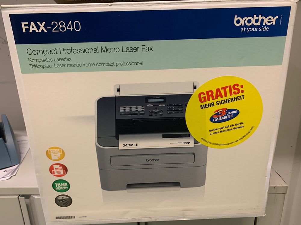 Brother FAX - 2840 Gerät (Neu und originalverpackt) in Opfikon für CHF ...