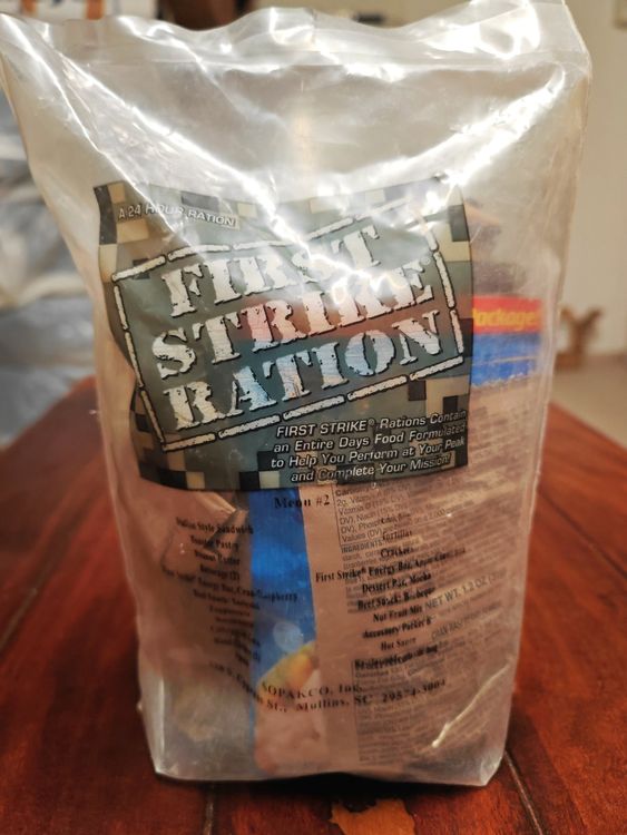 US Army First Strike Ration Menü #2 (MRE) (Neu und originalverpackt) in ...