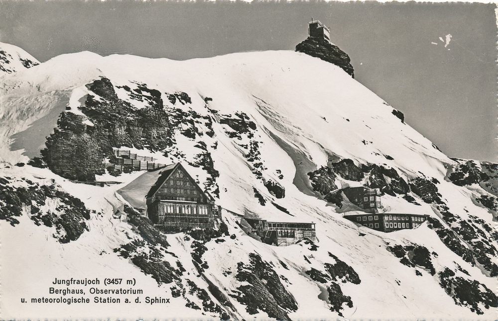 Postkarte Jungfraujoch Berghaus Observatorium (Gebraucht) in Luzern für CHF 3.8 – mit Lieferung ...