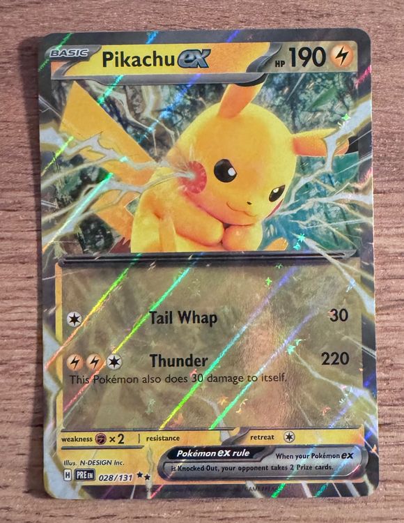 Pikachu ex Pokemon Prismatic Evolutions PRE 028 | Kaufen auf Ricardo