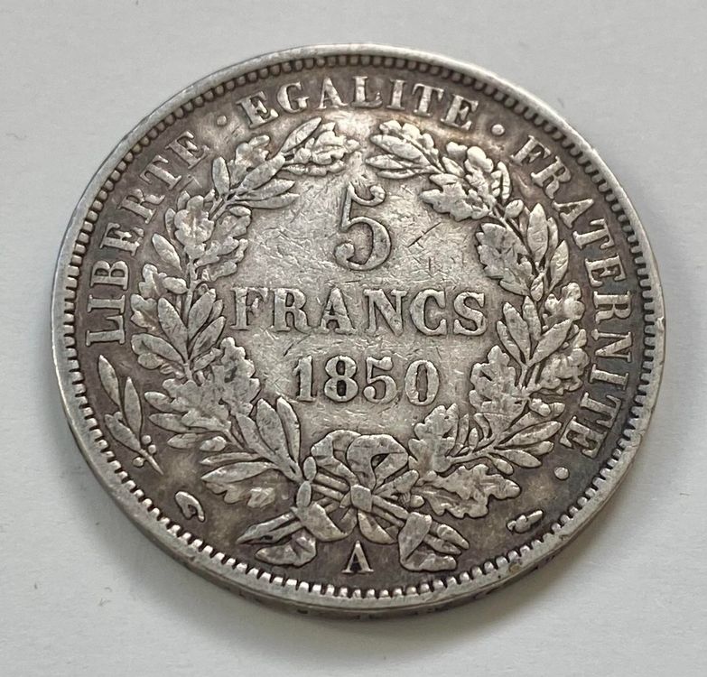 France 5 Francs 1850 Silver coin in decent Grade | Kaufen auf Ricardo