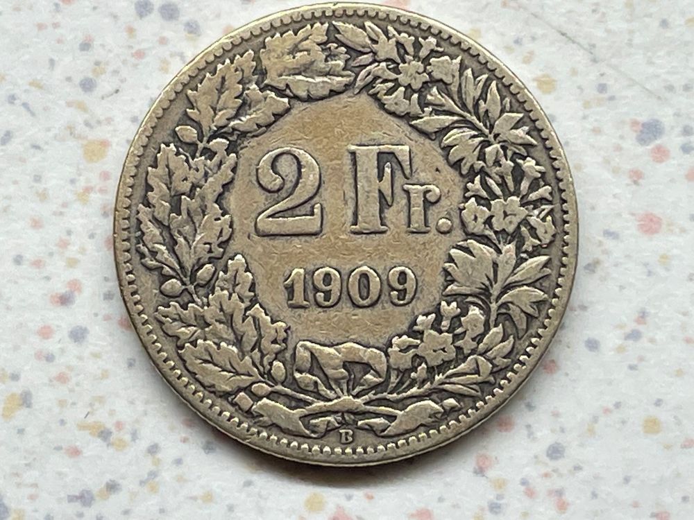 1909 2 Franken sehr selten !! (Gebraucht) in Winterthur für CHF 6 – mit Lieferung auf Ricardo kaufen
