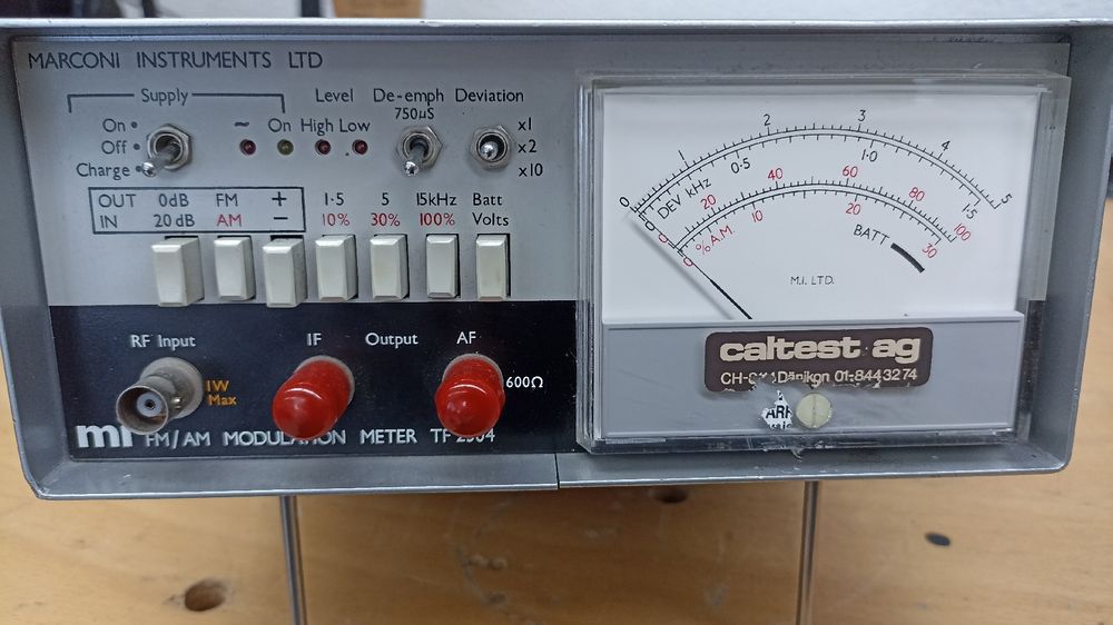 FM / AM Modulation Meter TF 2304 Marconi | Acheter sur Ricardo