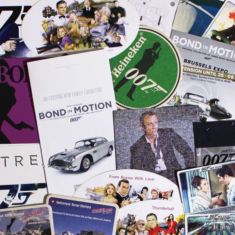 James Bond 007 20 seltene Werbeartikel Flyer, Sticker... (Gebraucht) in ...