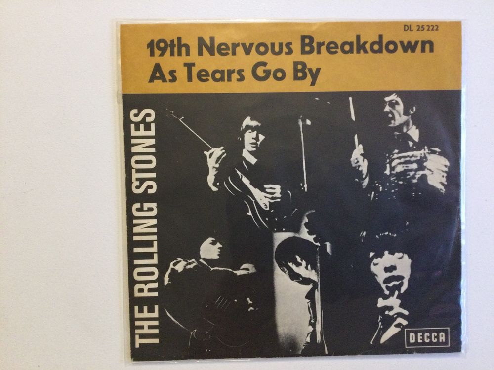 Rolling Stones Single - 19th Nervous Breakdown /As Tears Go | Kaufen ...