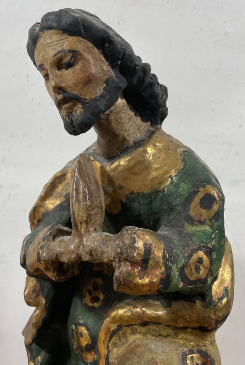 Antike Heilige Barock geschnitzte Holz Skulptur | Kaufen auf Ricardo