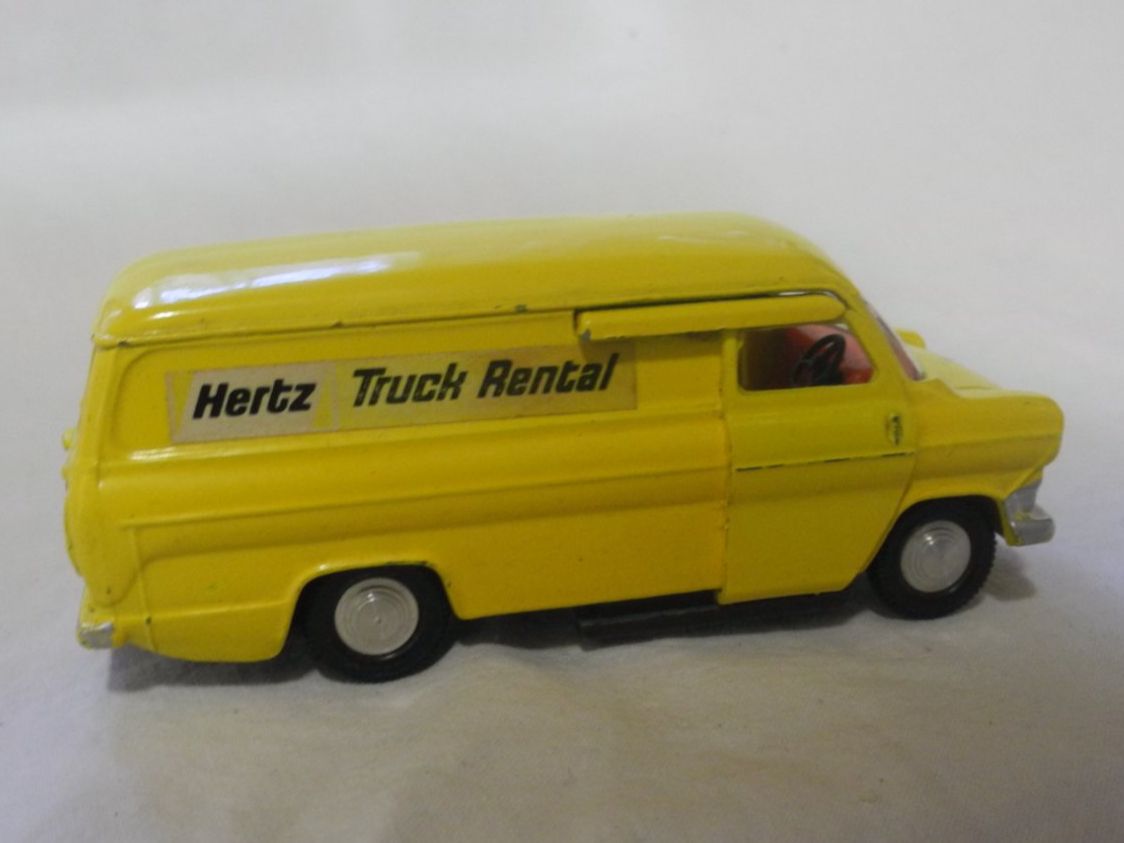DINKY TOYS FORD TRANSIT VAN HERTZ TRUCK RENTAL LEICHT BESP. (Gebraucht ...