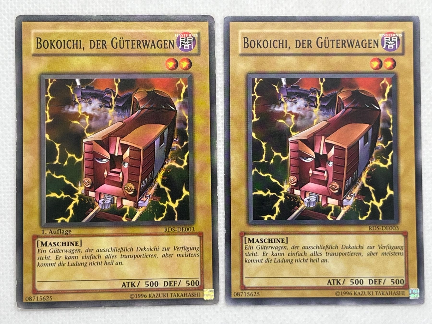 Yu-Gi-Oh! 2x Karte: Bokoichi, der Güterwagen - RDS-DE003 (Gebraucht) in ...