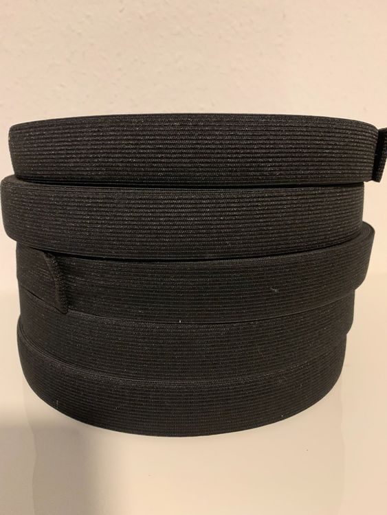 Restposten Gummiband, Elastisches Band, 30mm breit, Schwarz (Neu ...