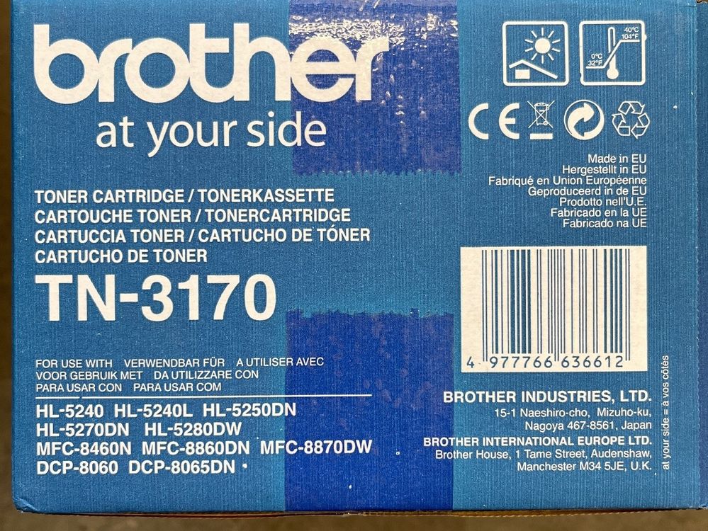 Brother Tonerkassette TN-3170 (Neu und originalverpackt) in Rüti ZH für ...