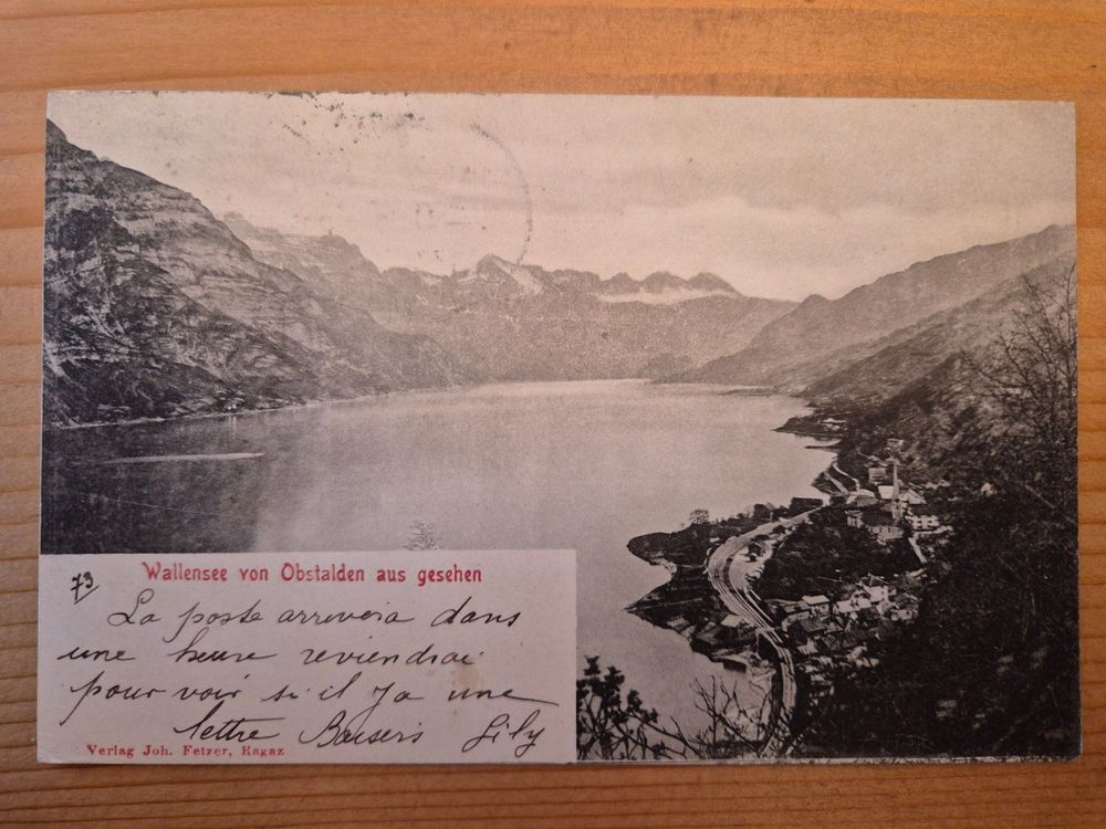 CH-AK Wallensee von Obstalden gel. Zustand gemäss Bilder (Gebraucht) in ...