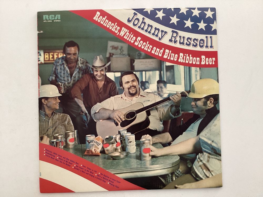Johnny Russel LP - Rednecks White Socks & Blue Ribbon Beer (Gebraucht ...
