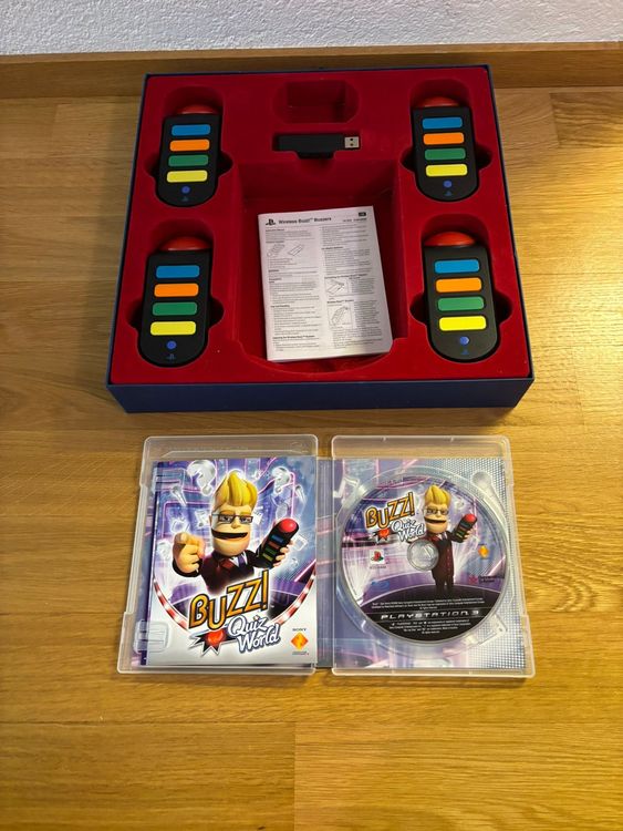 Buzz Quiz World + 4 Wireless Buzzer (PS3) (Gebraucht) in Herisau für ...